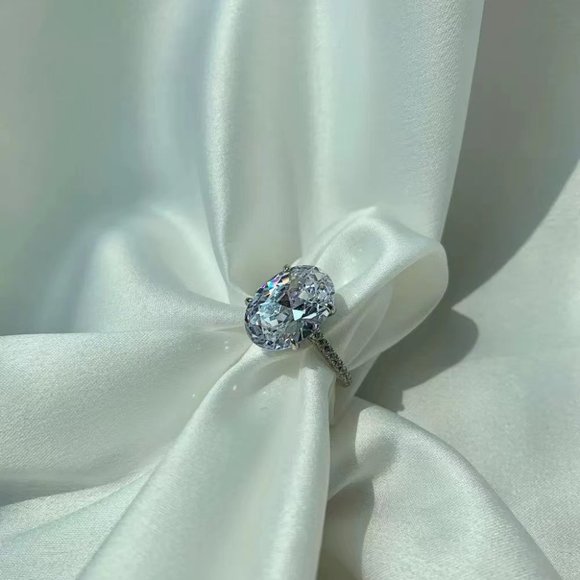 Jewelry | Oval Dove Egg Diamond Ring | Poshmark